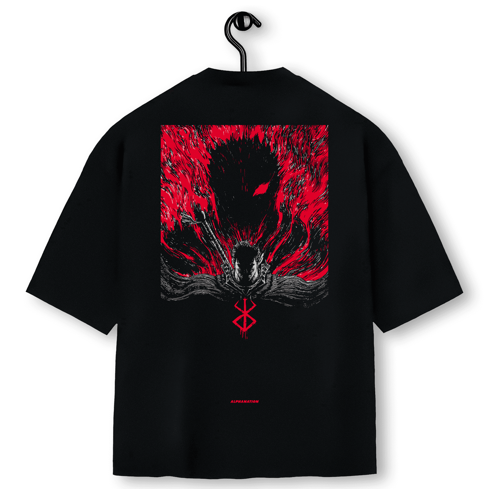 Super Oversized Alpha Back Premium | BLACK SWORDSMAN - GUTS ガッツ