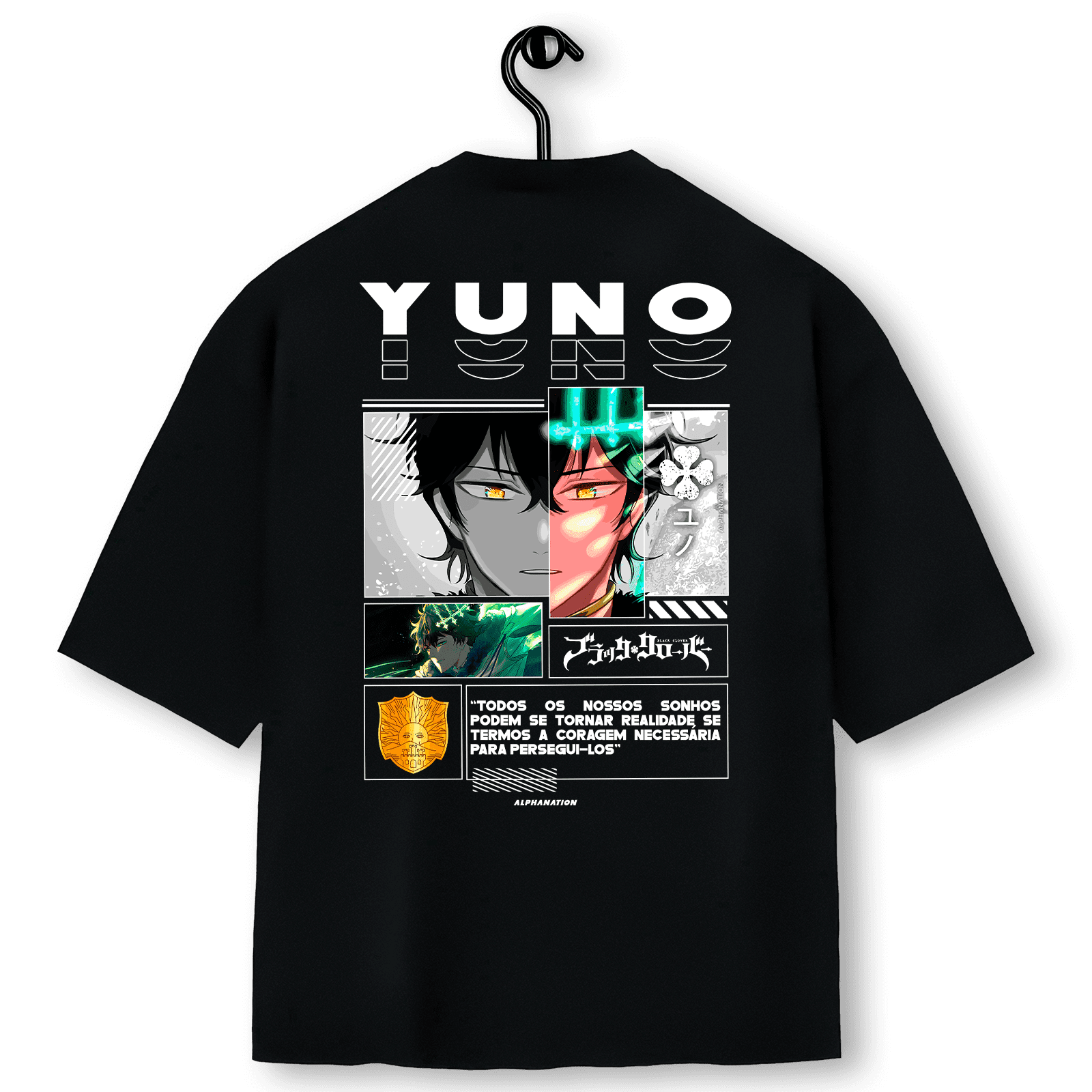 Super Oversized Alpha Back Premium | BLACK CLOVER - YUNO ユノ